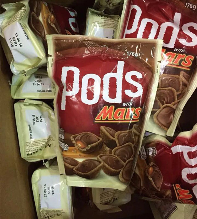 【超市代购】Mars Pods 玛士夹心脆巧克力脆酥饼 176g 两种口味_澳有网